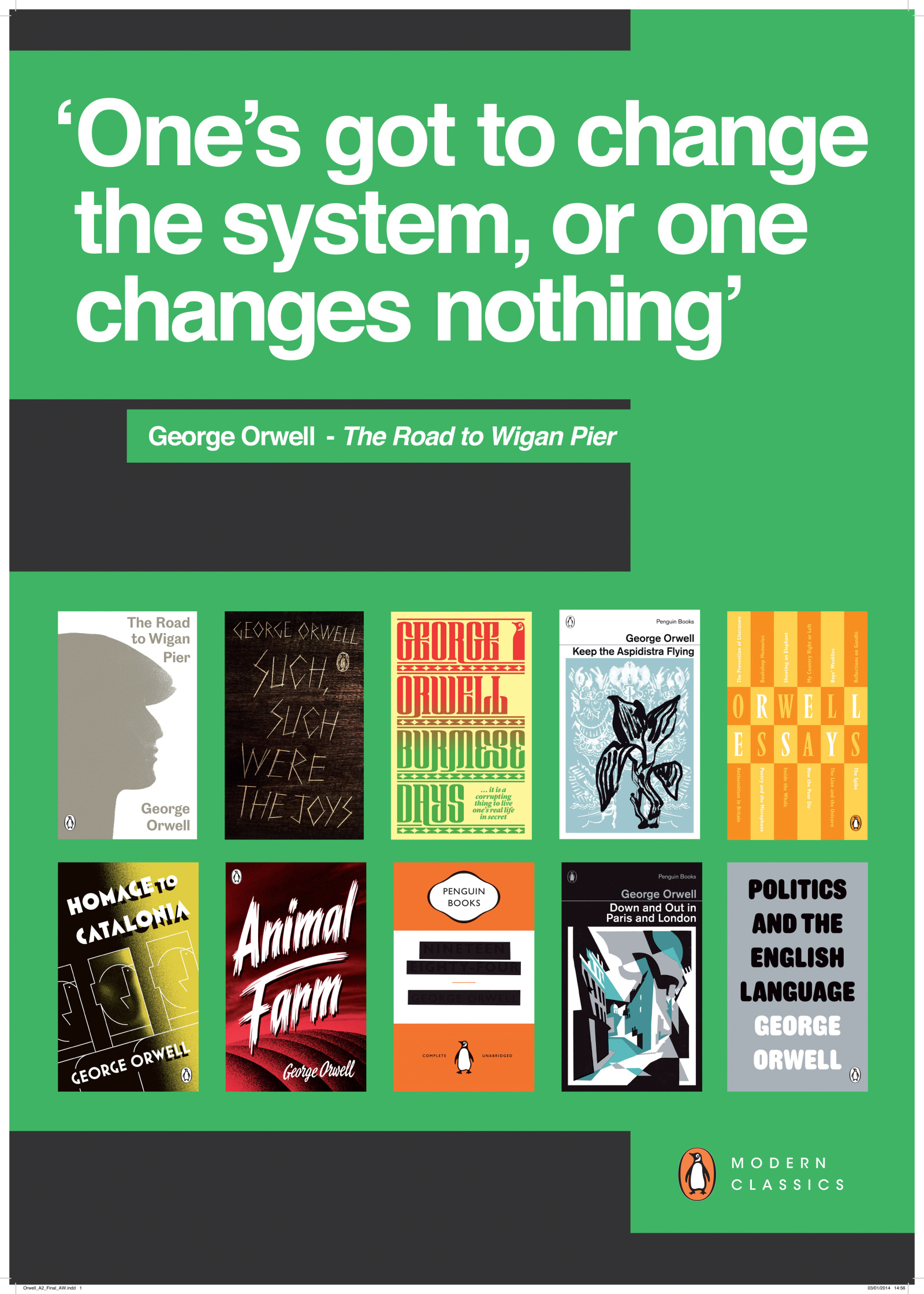 David Pearson designs new series of George Orwell books - Design Week