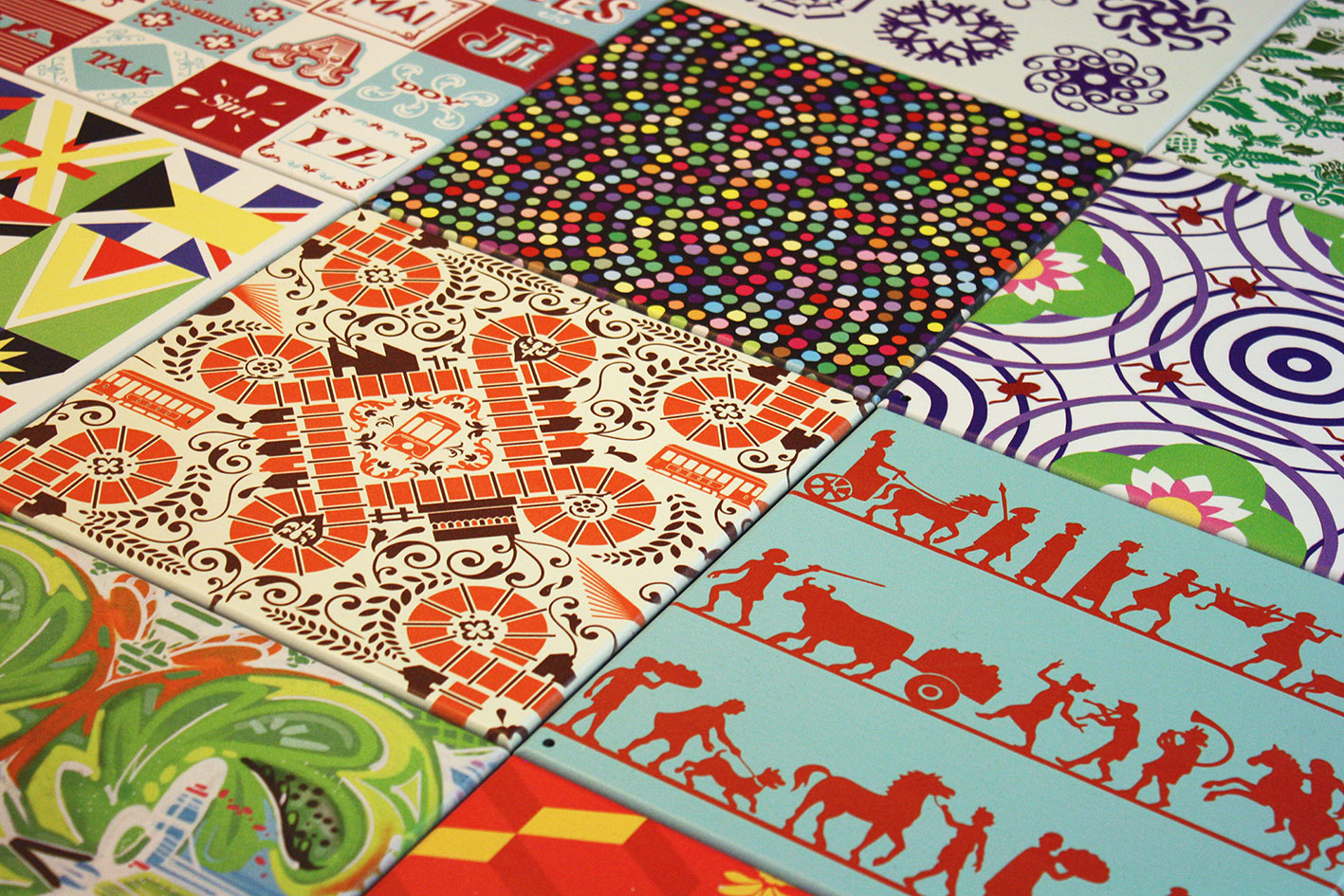 Tiled wayfinding for a London estate, by Hat-Trick Design - Design Week