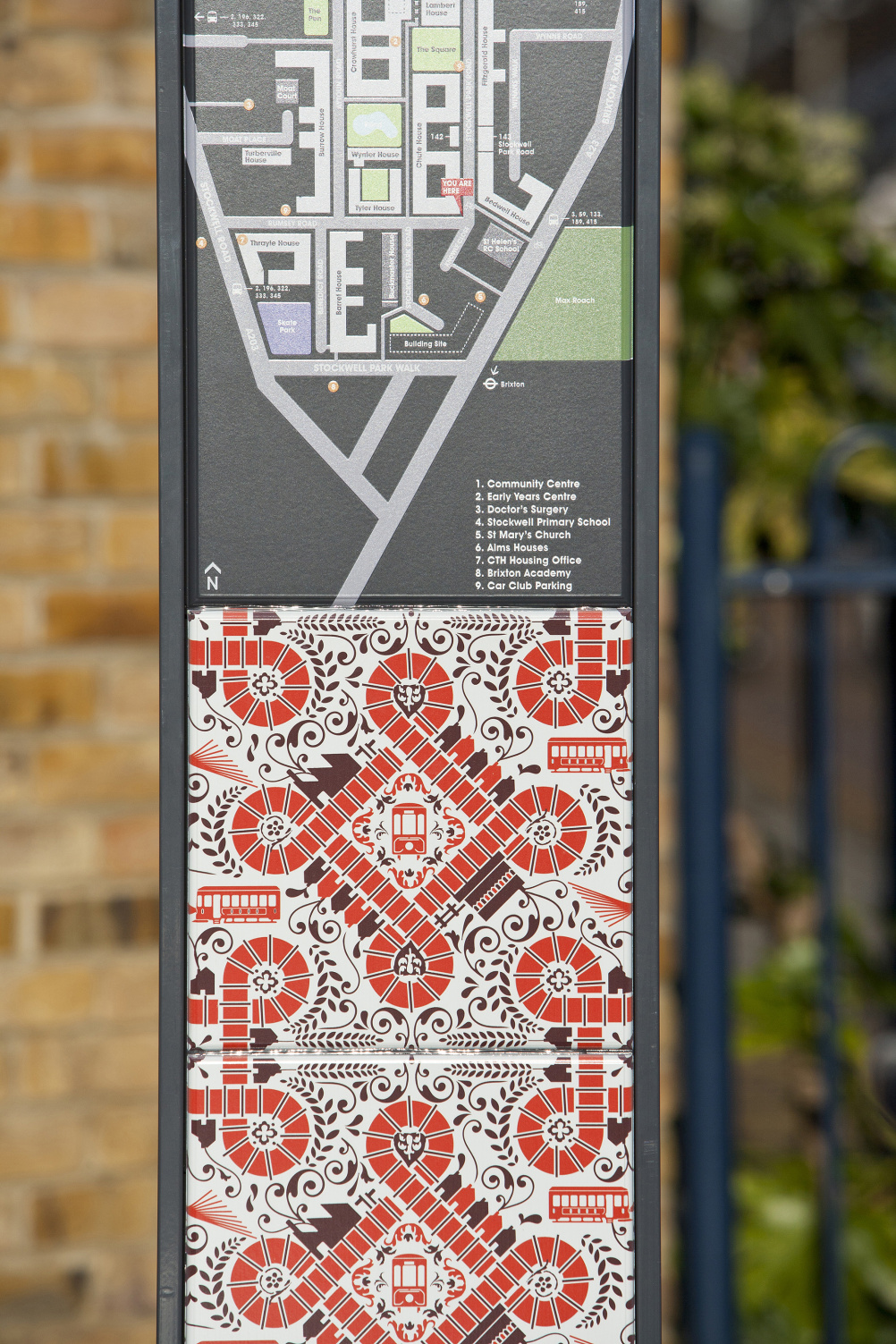 Tiled wayfinding for a London estate, by Hat-Trick Design - Design Week
