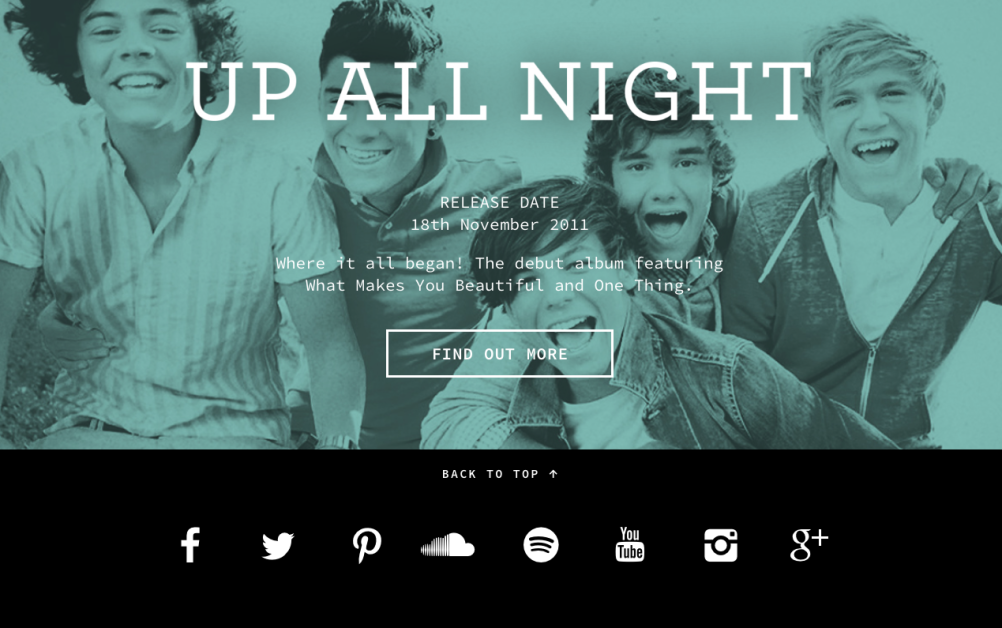 Studio Output designs new One Direction website - Design Week
