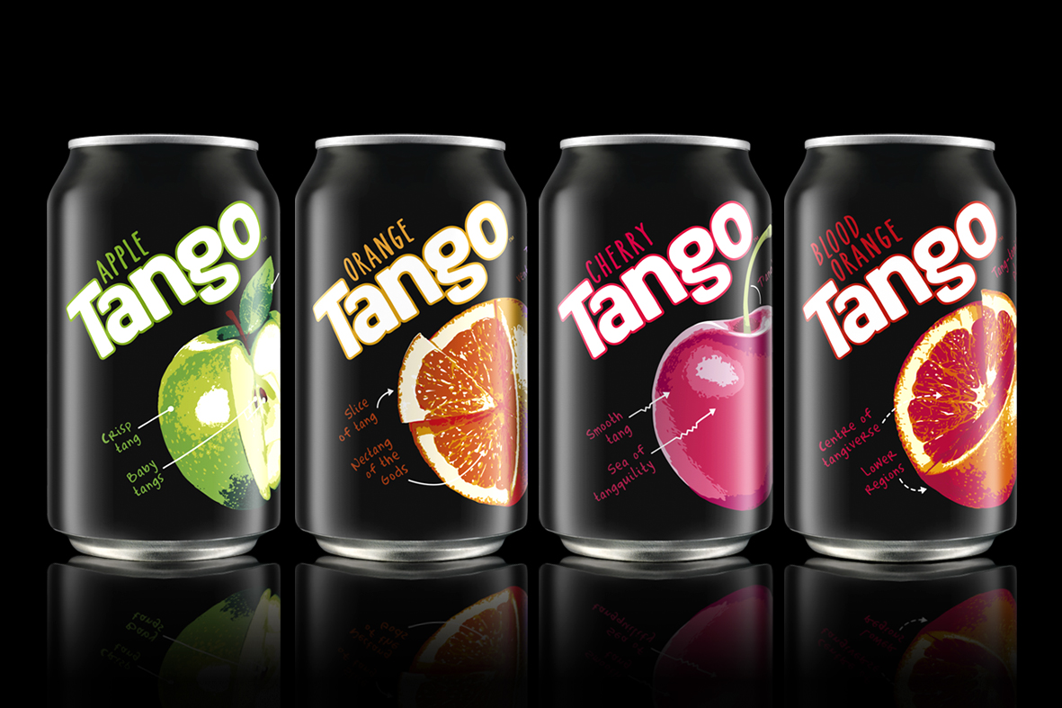 Tango goes back to black with Brandhouse rebrand - Design Week