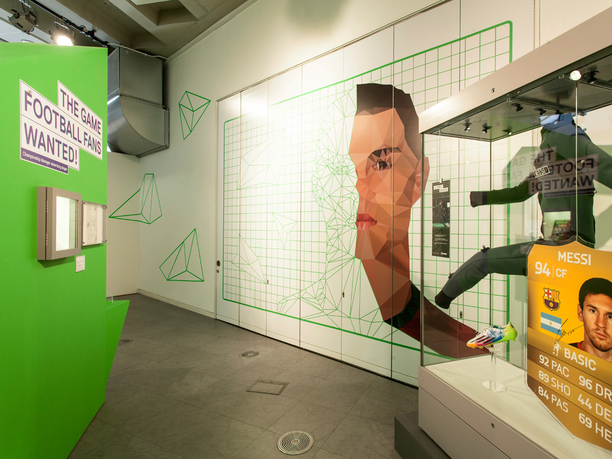 Football gaming exhibition designed to “blur computer games and reality ...