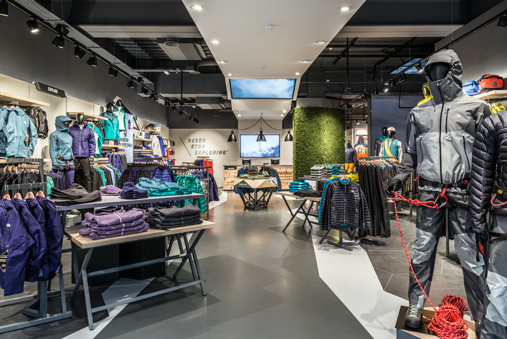 North Face outdoors brand embraces nature with new store design ...