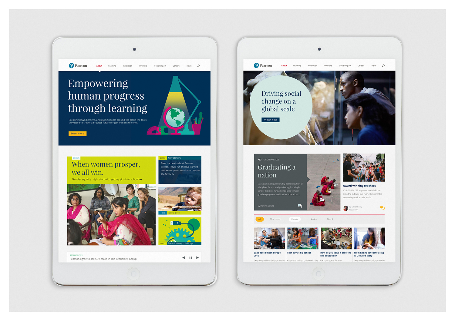 ? meets ! in new Pearson logo - Design Week