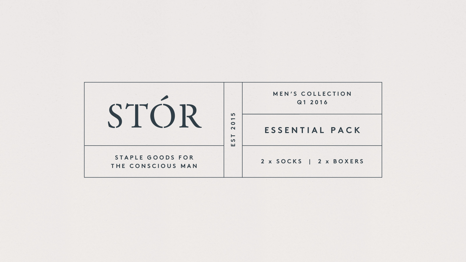 Eco-friendly fashion menswear brand STÓR reveals branding - Design Week