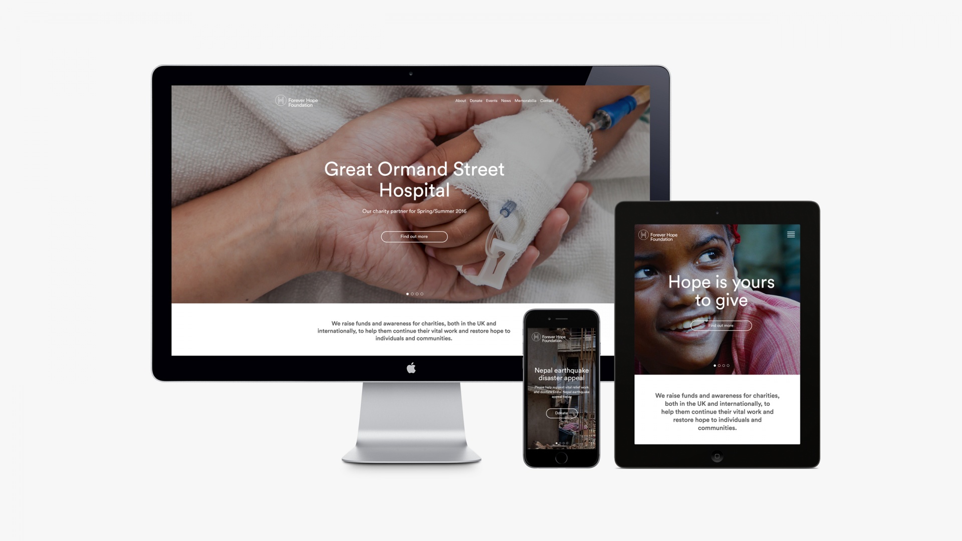 Charity Forever Hope Foundation reveals optimistic branding - Design Week