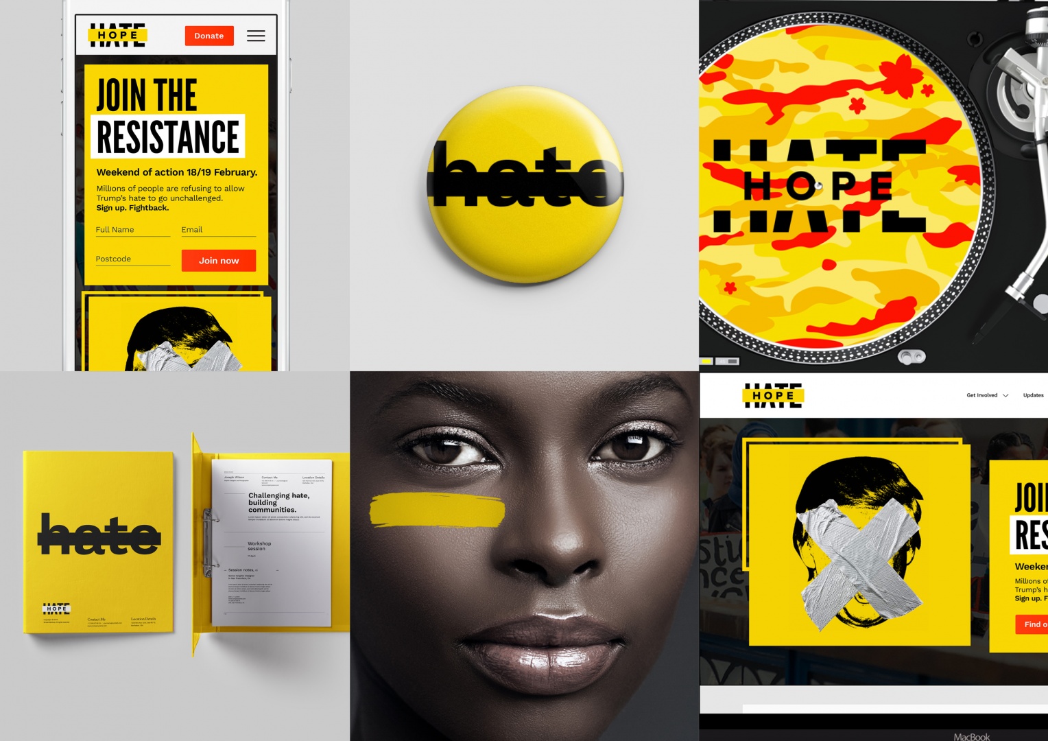 Hope not Hate rebrands to “strike out” discrimination - Design Week