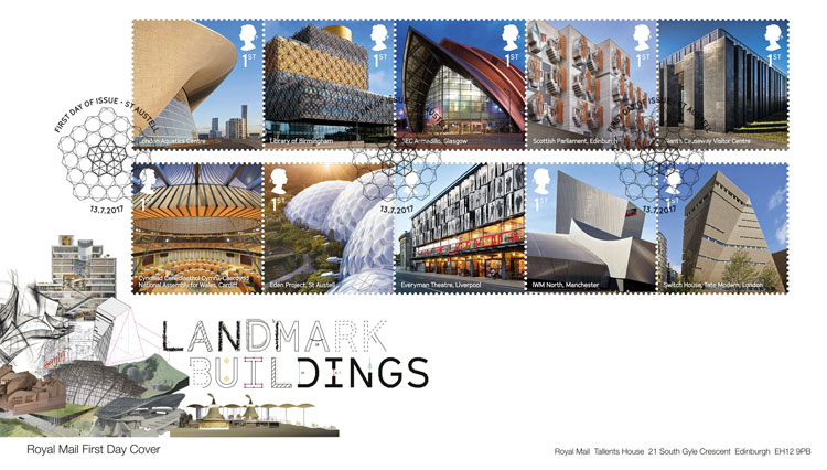 Royal Mail celebrates “visionary” British architecture with new stamp ...