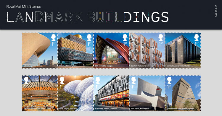Royal Mail celebrates “visionary” British architecture with new stamp ...