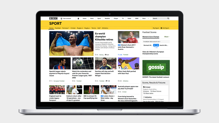 BBC Sport rebrands, dropping “100-year-old” typeface for bespoke one ...
