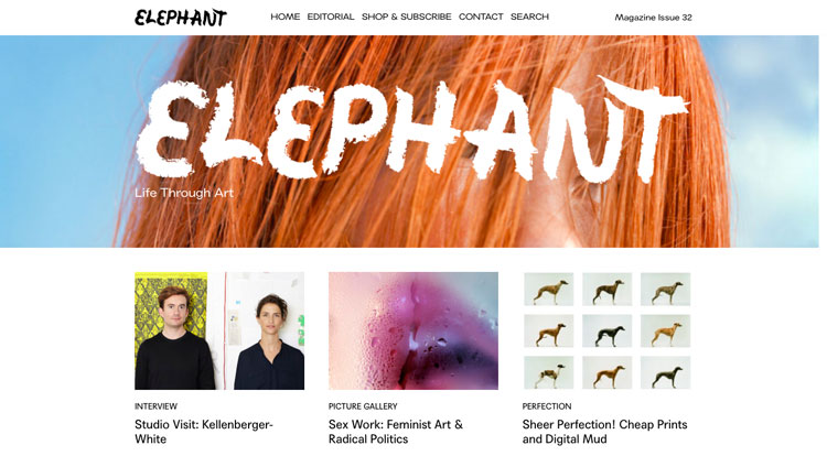 Elephant magazine redesigns to break out of “contemporary art bubble ...
