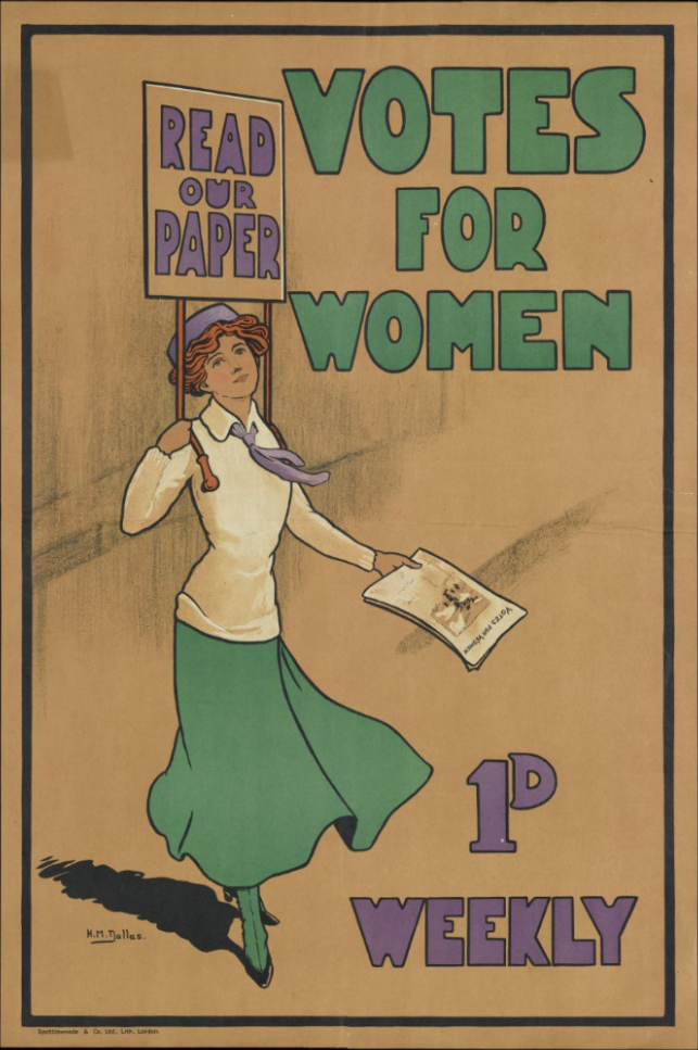 The long-lost suffrage protest posters used to fight for women’s rights ...