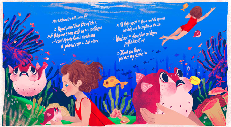 Illustrating the world’s first children’s book made from recycled ocean ...