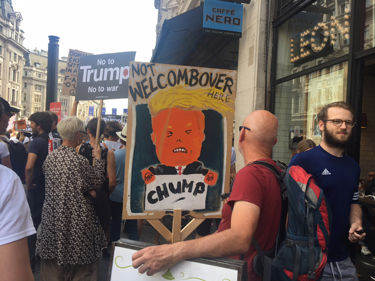 How marchers used art and design to protest Trump’s visit to the UK ...