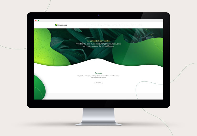 Designhouse rebrands “living wall” specialist Scotscape - Design Week