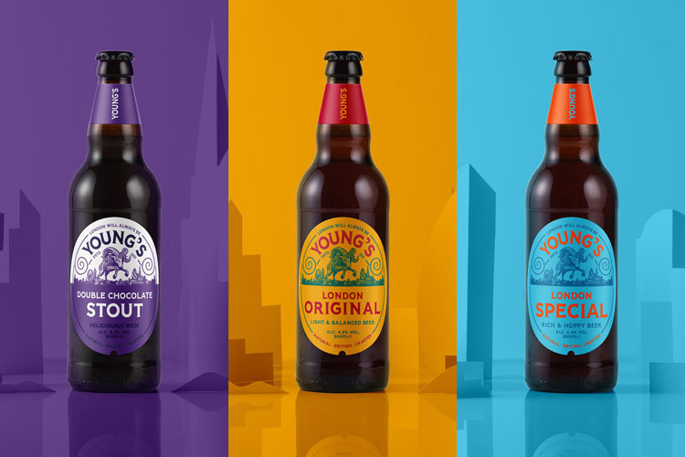 Young’s Brewery given rebrand with “attitude” - Design Week