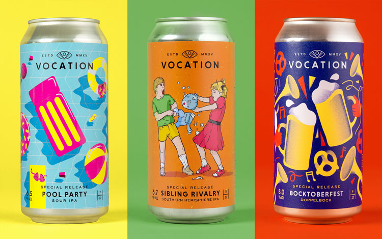 Vocation Brewery refreshes brand for year of special edition beers - Design Week