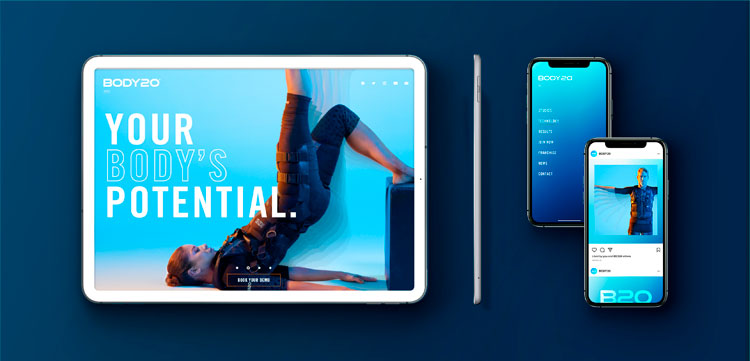 Pearlfisher’s “humanising” visual identity for fitness brand Body20 - Design Week