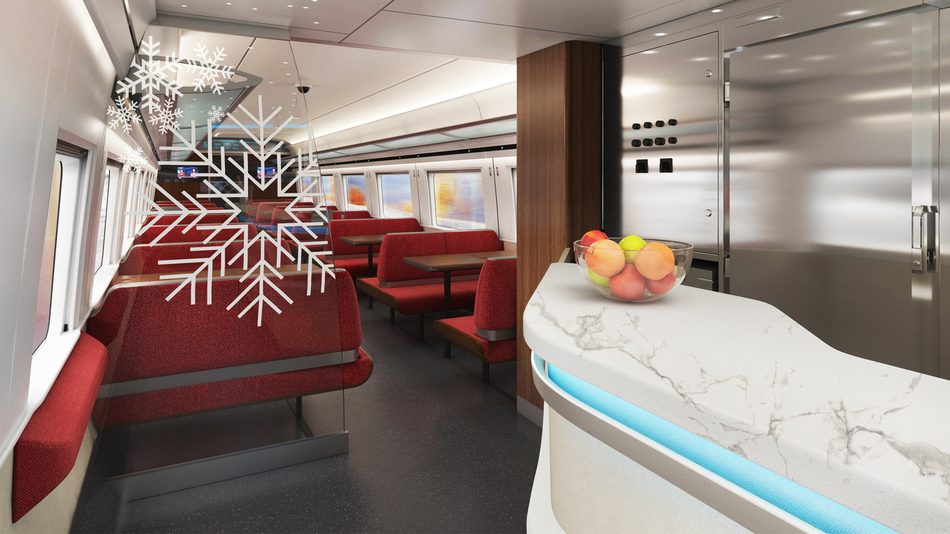 China’s Winter Olympics train designed to rival air travel - Design Week